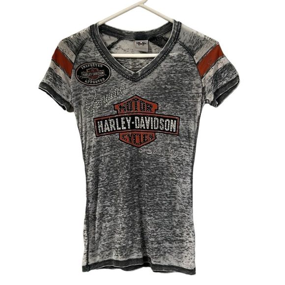 Harley-Davidson | Tops | Harleydavidsonshort Sleeve Top Xs | Poshmark